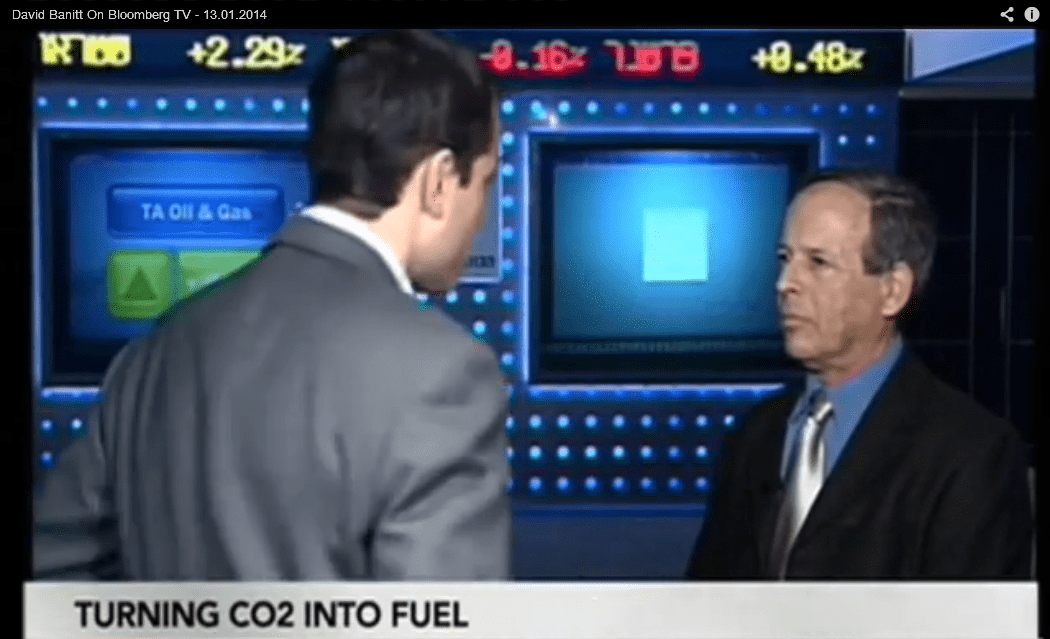 LIVE INTERVIEW - David Banitt on Bloomberg TV - NewCO2Fuels